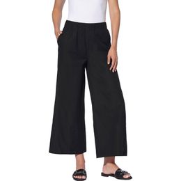 Heine Damen Culotte mit Rundum-Dehnbund schwarz Gr&ouml;&szlig;e 34
