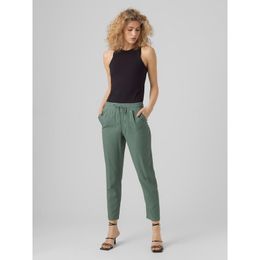 V&eacute;ro Moda Vero Moda Damen Schlupfhose &raquo;VMJESMILO MW ANKLE PANTS WVN NOOS&laquo; mit Leinen, elastisches B&uuml;ndchen und Kordelzug gr&uuml;n XL (42), N-Gr