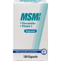 Msm 500 mg+Glucosamine Kapseln 180 St