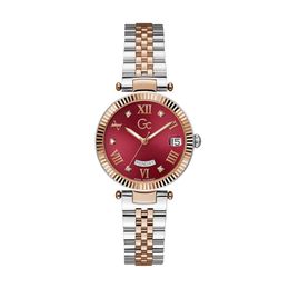 Gc Uhr 'Flair' Damen Gr&ouml;&szlig;e One Size rosegold / weinrot / silber