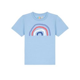 watabout.kids T-Shirt 'Regenbogen' Jungen Gr&ouml;&szlig;e 152/158 blau / hellblau / rot / wei&szlig;