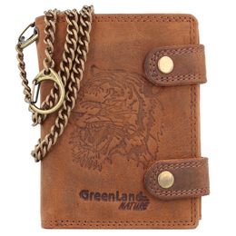 GreenLand Nature Wallet 'Montenegro' male Brown size One Size