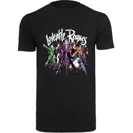 F4NT4STIC T-Shirt 'Batman Loveable Rogues' Herren Gr&ouml;&szlig;e S grasgr&uuml;n / dunkellila / schwarz / wei&szlig;