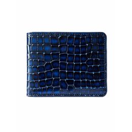 Gt Collection Wallet 'Croc Prestige' male Blue size One Size