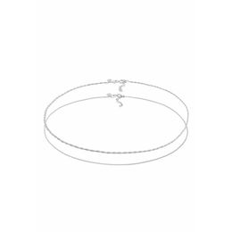 Elli Premium Halskette Basic Kette, Choker Damen Gr&ouml;&szlig;e 36 silber