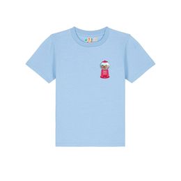 watabout.kids T-Shirt 'Kaugummiautomat' Jungen Gr&ouml;&szlig;e 152/158 hellblau / rot