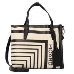 Picard Shopper 'Brasilia' Damen Gr&ouml;&szlig;e One Size schwarz / wollwei&szlig;