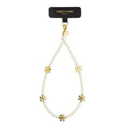 Cheeky Chain Munich Handykette 'Snow' Damen Gr&ouml;&szlig;e One Size gold / perlwei&szlig;