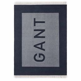 Gant Wohndecke Herren Gr&ouml;&szlig;e One Size creme / hellblau / dunkelblau