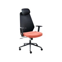 Beliani B&uuml;rostuhl ORYN in Schwarz/Rot - (W) 71 x (H) 111 x (L) 65 cm | Gr.: onesize