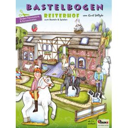 Atelier Reiterhof basteln Bastelbogen Ausschneidebogen Pferde | Pferde Bastelset... | Gr.: onesize
