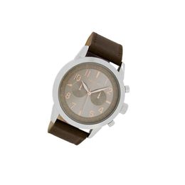 Analog-Armbanduhr Oozoo Timepieces braun gro&szlig; (ca. 43mm) | Gr.: onesize