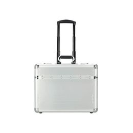 Dermata 2 Rollen Pilotentrolley 37 cm Laptopfach in silber | Gr.: onesize