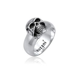 Kuzzoi Ring 925 Sterling Silber Totenkopf in Silber | Gr.: 62