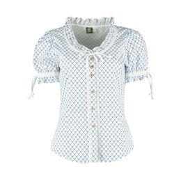 OS-Trachten Bluse Poceu in jeans | Gr.: 52