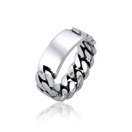 Kuzzoi Ring 925 Sterling Silber Siegelring in Schwarz | Gr.: 60
