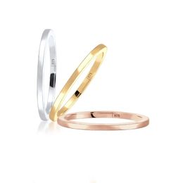 Elli Ring 925 Rosegold Bi Color_Tri Color, Ring Set in Gold | Gr.: 52