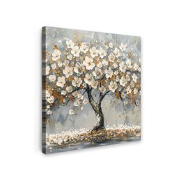 MuchoWow Leinwand bilder Wei&szlig;er Baum (BxH) | Gr.: 20 x 20 cm