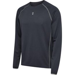 Hummel Sportshirt "Hmlpulse Performance Midlayer" in Grau | Gr.: XL