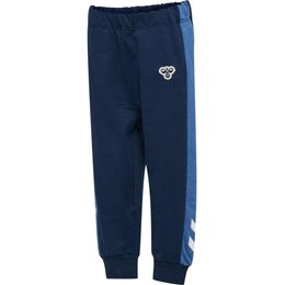 Hummel Kinder Sweat Pants "Hmlmini Reg Block Pants" in Blau | Gr.: 110