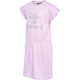 Hummel Minikleid "Hmlflowy Dress S/S" in Rosa | Gr.: 128