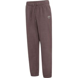 Hummel Kinder Sweat Pants "Hmljr Fleece Pants Bee" in Braun | Gr.: 134