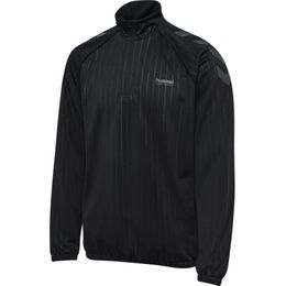 Hummel Trainingsjacke "Hmlstripe Halfzip" in Schwarz | Gr.: M