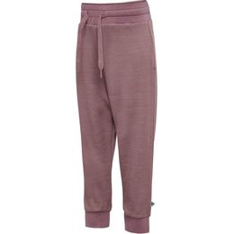Hummel Kinder Sweat Pants "Hmlmini Wool Pants" in Lila | Gr.: 80
