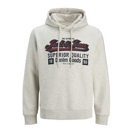 Jack & Jones Jack & Jones Sweatshirt / Hoodie Logo in Hellgrau melange | Gr.: XXL