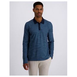 Pierre Cardin Langarm-Poloshirt in Blue Heaven | Gr.: L