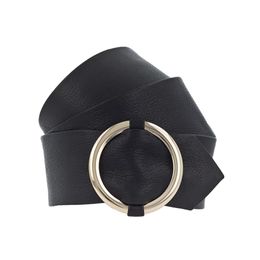 Vanzetti G&uuml;rtel Leder in black | Gr.: 80cm
