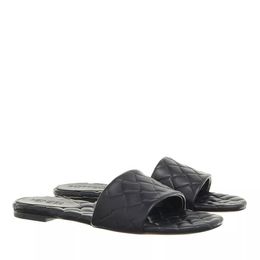 Bottega Veneta Slipper & Pantoletten - Flat Sandal Leather - Gr. 39 (EU) - in Schwarz - f&uuml;r Damen