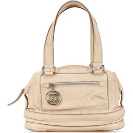 Chanel Crossbody Bags - Goatskin Square Stitch Essential Bowler - Gr. unisize - in Braun - f&uuml;r Damen