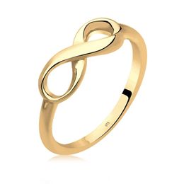Elli Ring 925 Sterling Silber Infinity in Gold | Gr.: 52