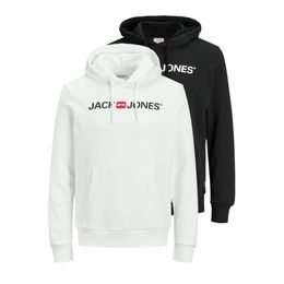 Jack & Jones Jack & Jones Sweatshirt / Hoodie Corp in Schwarz / wei&szlig; | Gr.: XXL
