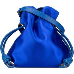 Loewe Hobo Bags - Small Satin Flamenco Knot - Gr. unisize - in Blau - f&uuml;r Damen