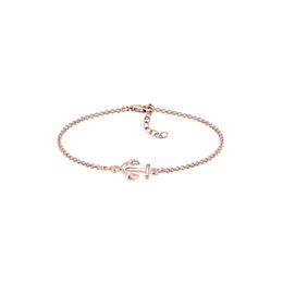 Elli Armband 925 Sterling Silber Anker in Rosegold | Gr.: 20 cm