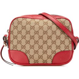 Gucci Hobo Bags - GG Canvas Bree Crossbody - Gr. unisize - in Braun - f&uuml;r Damen