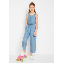bonprix Jeans-Jumpsuit aus reiner Baumwolle, blau, 100% Baumwolle