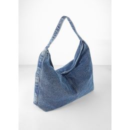 bonprix Shopper aus Denim, blau, Vegan