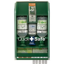 Plum Erste-Hilfe-Station QuickSafe, Basic, HxB 430 x 253 mm, gr&uuml;n/transparent