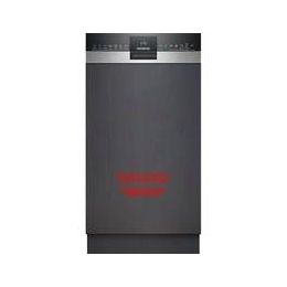 Siemens SR55ZS10ME iQ500, Sp&uuml;lmaschine edelstahl (geb&uuml;rstet)/schwarz, 45 cm, Home Connect