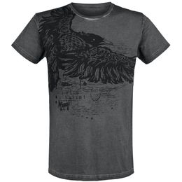 Black Premium by EMP Rebel Soul T-Shirt schwarz grau in L M259572