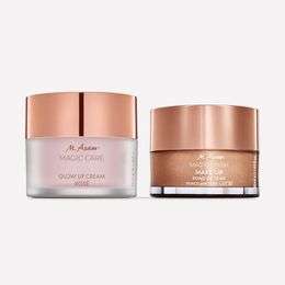 M. Asam MAGIC FINISH Glow Up Gesichtscreme Ros&eacute; & Make-up Mousse Classic Porcelain Teint LSF 30