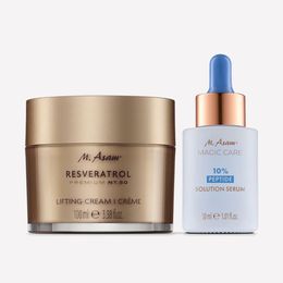 M. Asam RESVERATROL PREMIUM NT50 Lifting Gesichtscreme & 10% Peptide Solution Serum