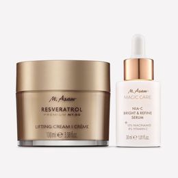 M. Asam RESVERATROL PREMIUM NT50 Lifting Gesichtscreme und NIA-C Bright & Refine Serum