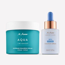 Supreme Hyaluron Gesichtscreme & 10% Peptide Solution Serum - M. Asam AQUA INTENSE