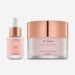 Glow Up Gesichtscreme Ros&eacute; & Glow Up Drops Gesichtsserum - M. Asam MAGIC CARE