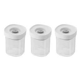 Zwilling Fresh & Save CUBE CUBE Set, XS / 3-tlg, Transparent-Wei&szlig;