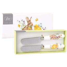 IHR Ideal Home Range GmbH Buttermesser mit Tiermotiv &ndash; 2 St&uuml;ck Bunny and Chick